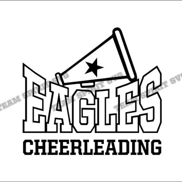 Eagles Cheerleading Svg - Etsy