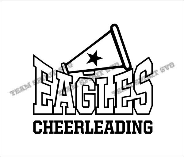 Shirt design digital download Eagles Cheerleading SVG Cut File .svg .ai ...