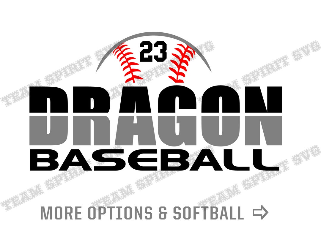 Dragon Baseball SVG Softball Download File Baseball Dxf, Eps, Png ...