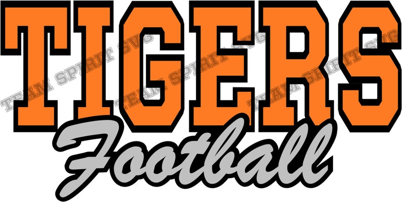 Tigers Football Download Files - SVG, DXF, EPS, Silhouette Studio ...