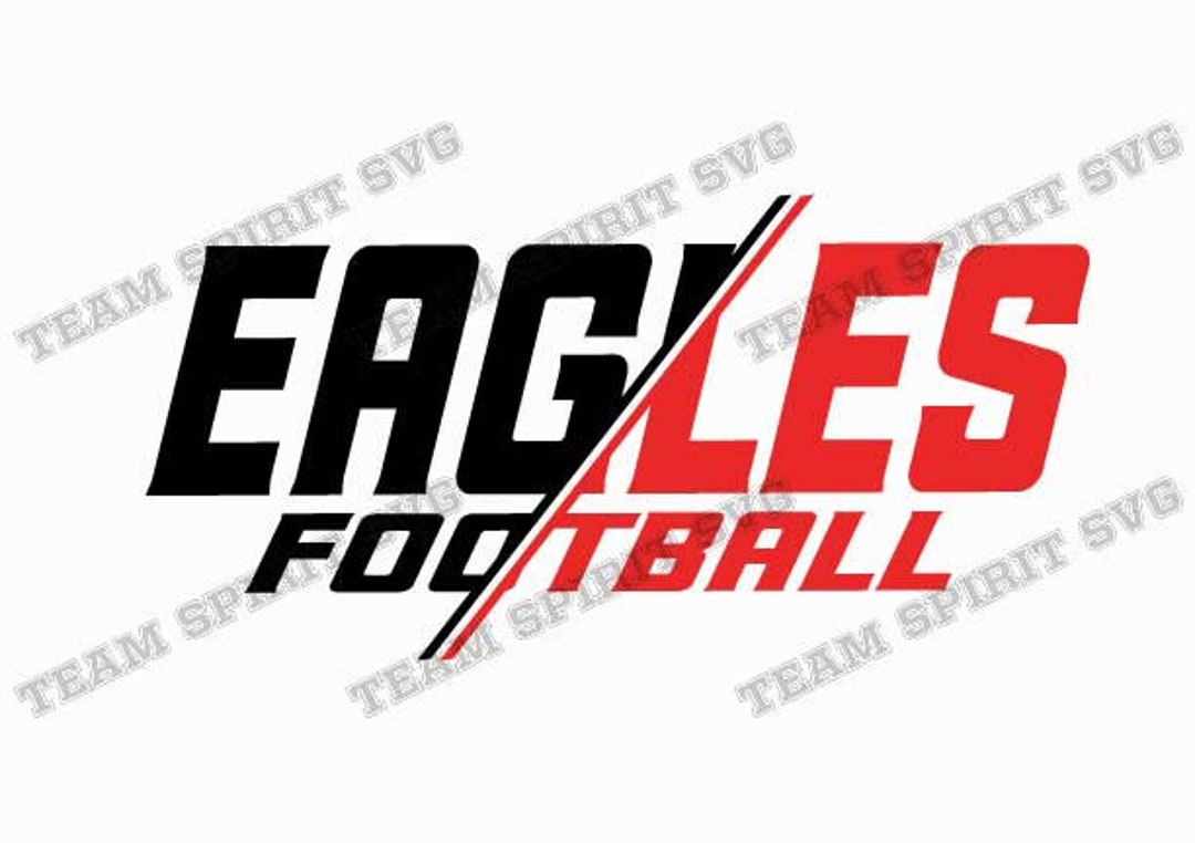 Eagles Football Slant SVG Download Files Football Design Svg Dxf Eps ...