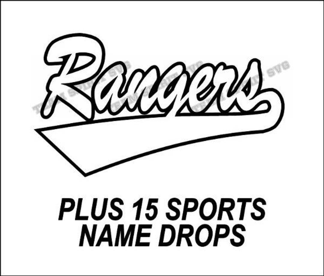Rangers Swoosh Download Files - SVG, DXF, EPS, Silhouette Studio, Vinyl ...