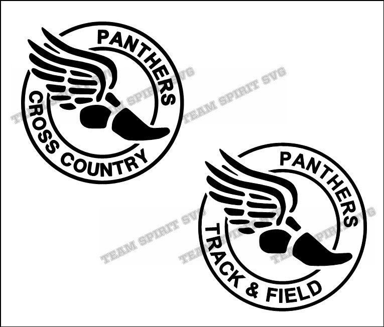 Panthers Track and Fields Cross Country Download File SVG | Etsy