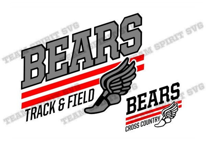 Bears Track SVG Cross Country SVG Track and Field Download File Dxf Eps ...