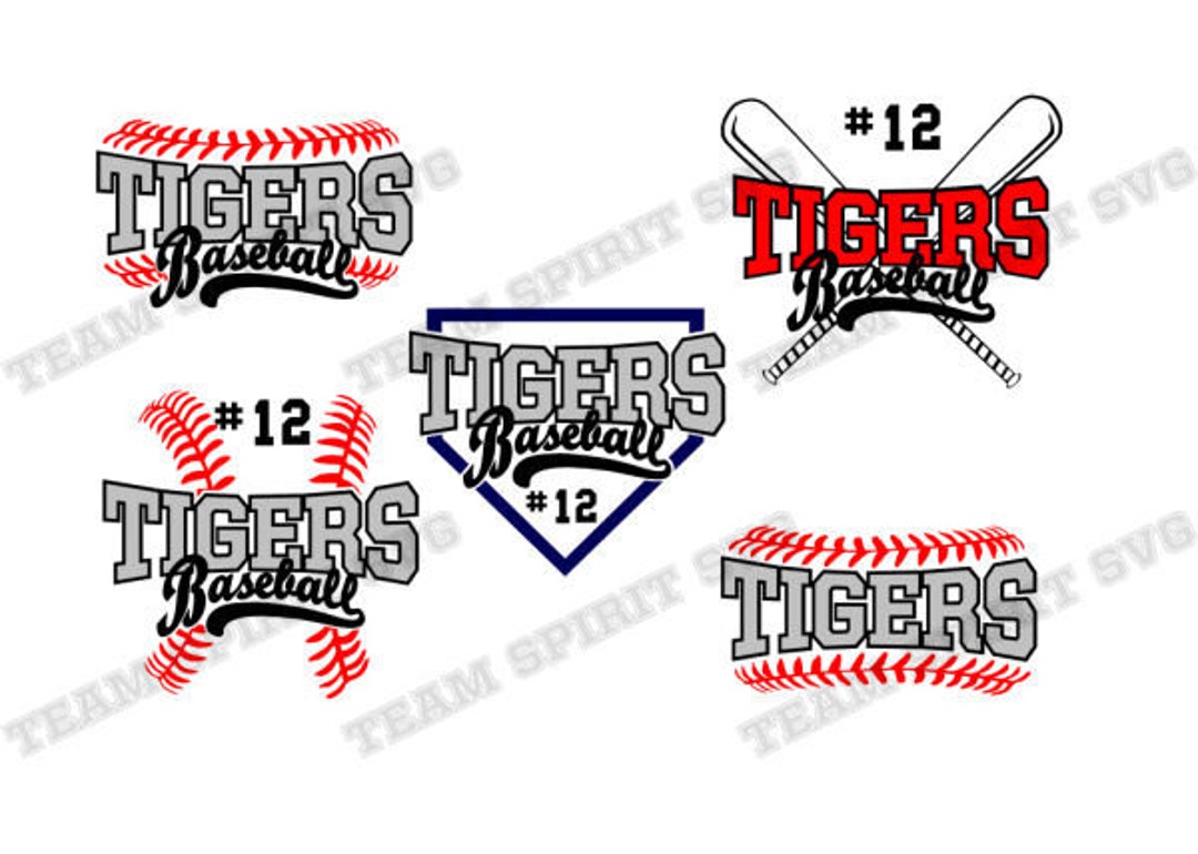 Baseball SVG Bundle Tigers Baseball Pack Tiger Baseball Laces Stitches ...