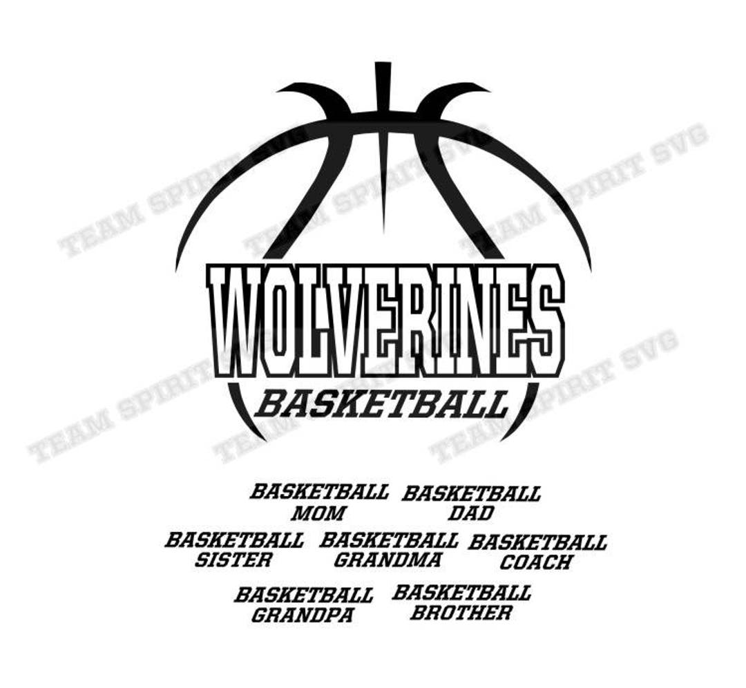 Wolverines Basketball Outline Download Files - SVG, DXF, EPS ...