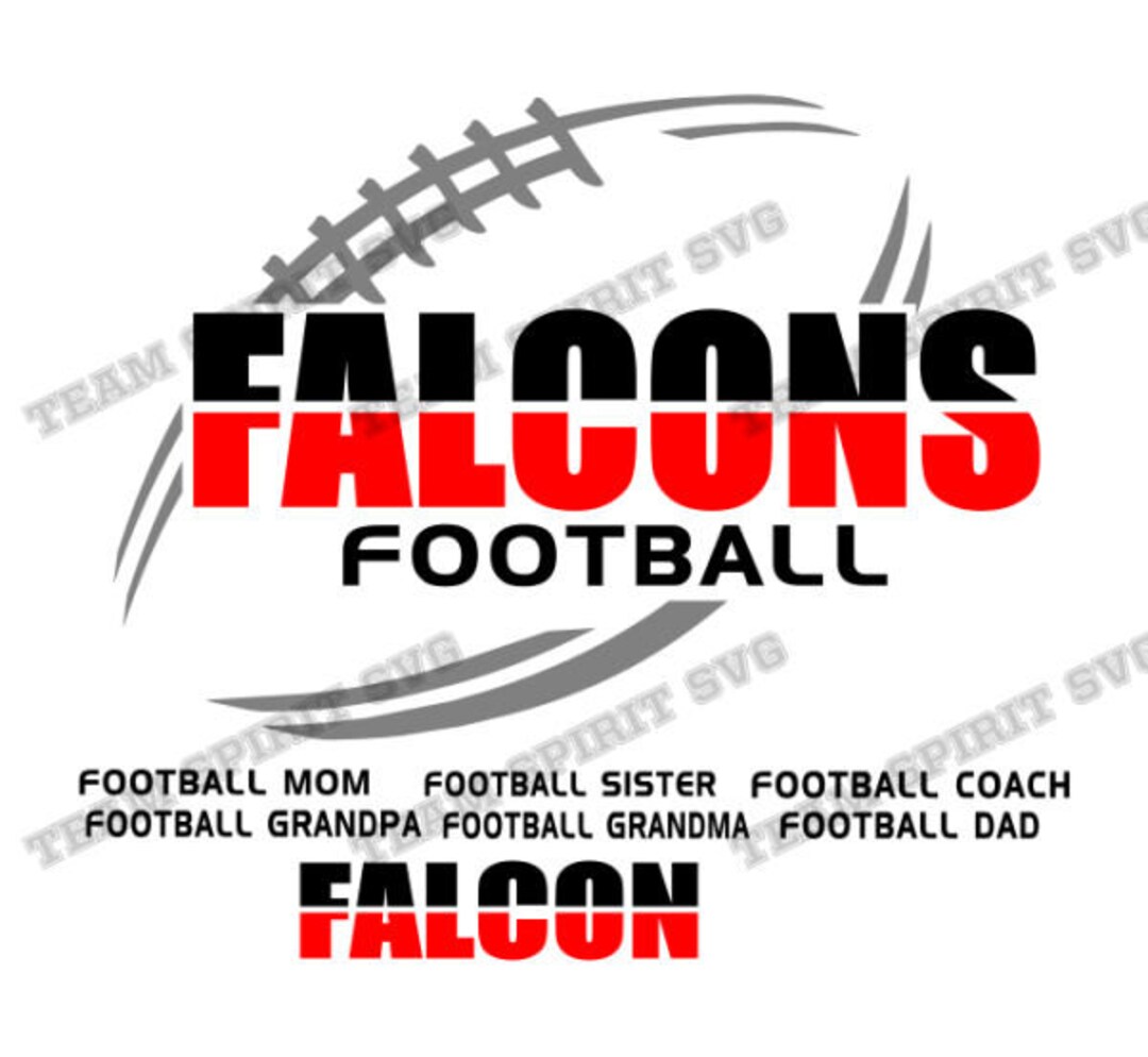 Falcon Football SVG Download Files DXF, EPS, Silhouette Studio, Falcons ...