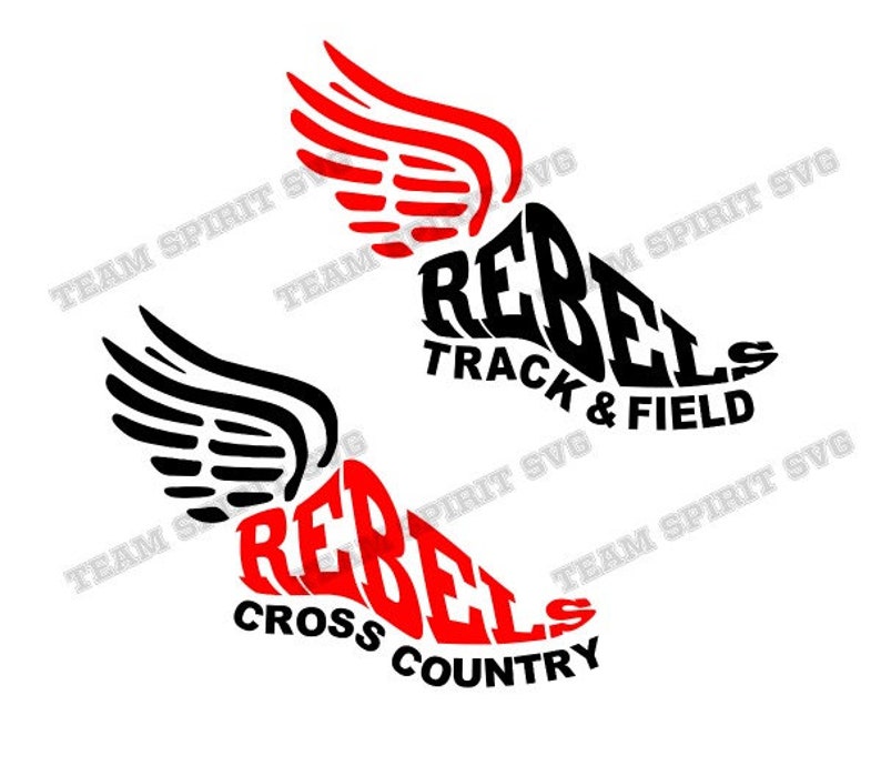 Rebels Cross Country SVG Track and Field Download File DXF, EPS ...