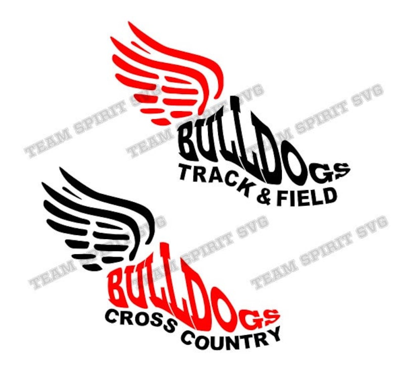 Bulldogs Cross Country SVG Track and Field Download File DXF, EPS ...