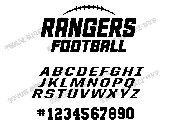 Ranger Football SVG Rangers Football Lace Svg Dxf Eps Png - Etsy