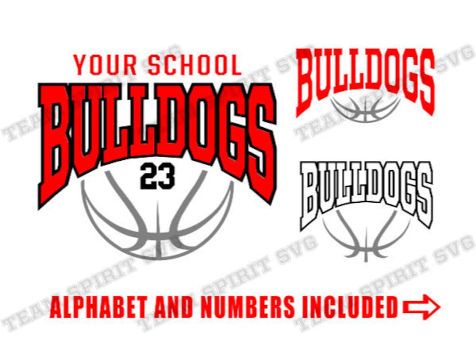 Bulldog Basketball SVG Basketball Download File Png Dxf Eps - Etsy