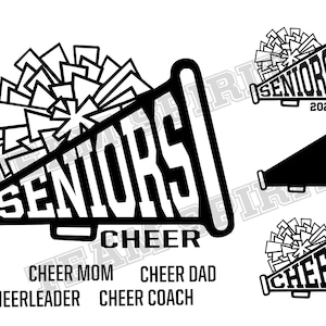 Senior Cheer SVG Cheer Pom Pom Pack Download Files DXF EPS Png - Etsy