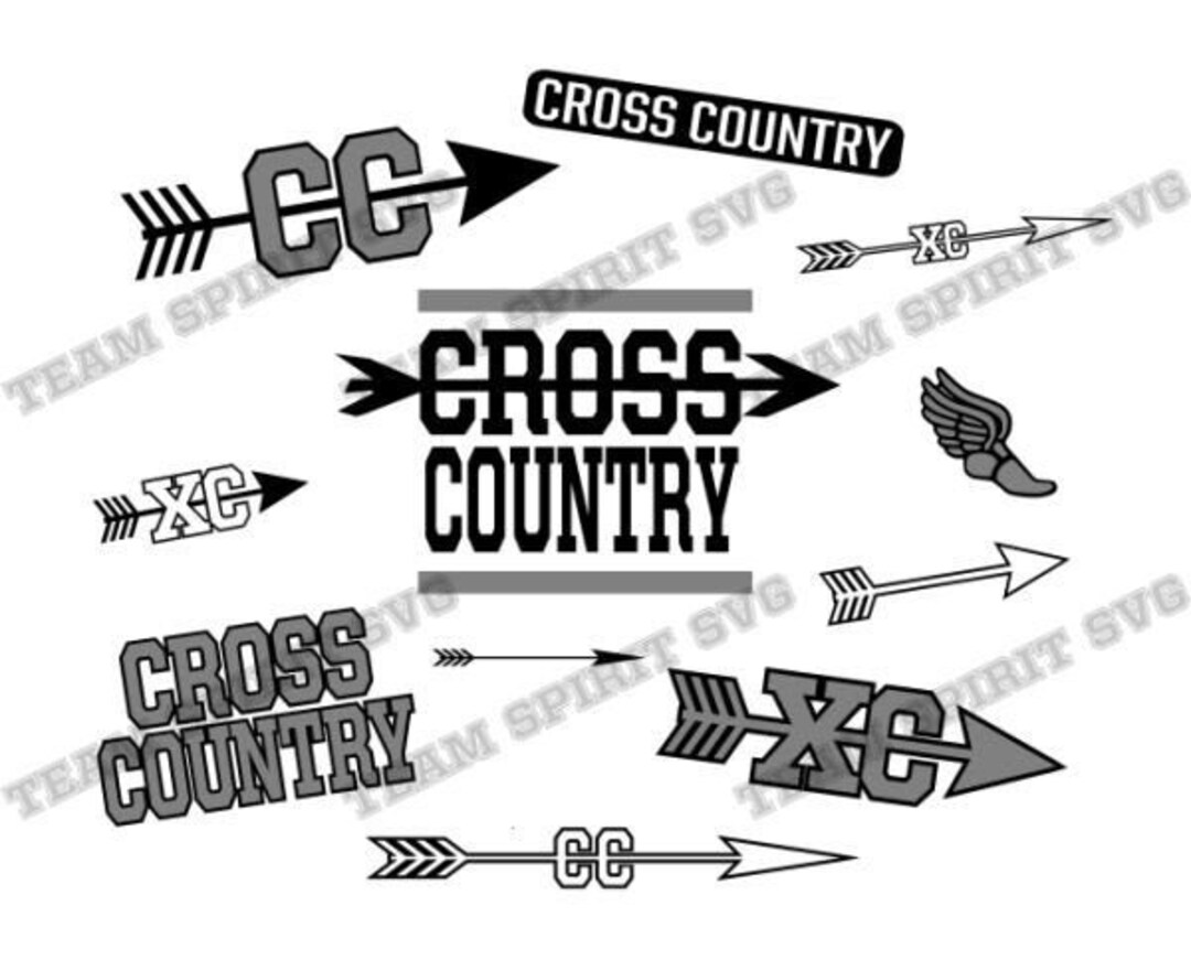 Cross Country SVG Bundle Cross Country Pack Download File Svg DXF, EPS ...