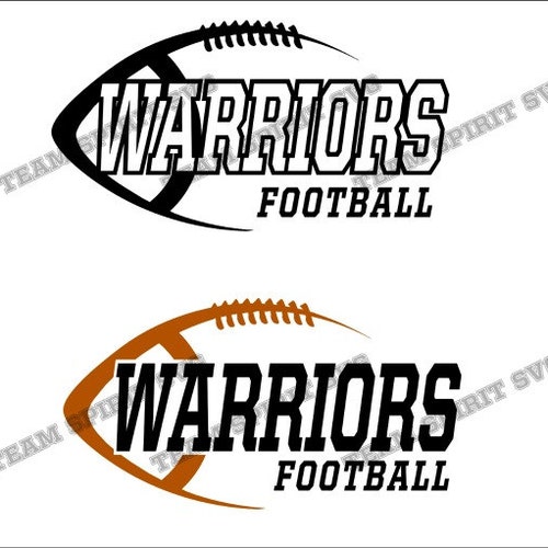 Warrior Football SVG Pack Bundle DXF EPS Silhouette Studio - Etsy