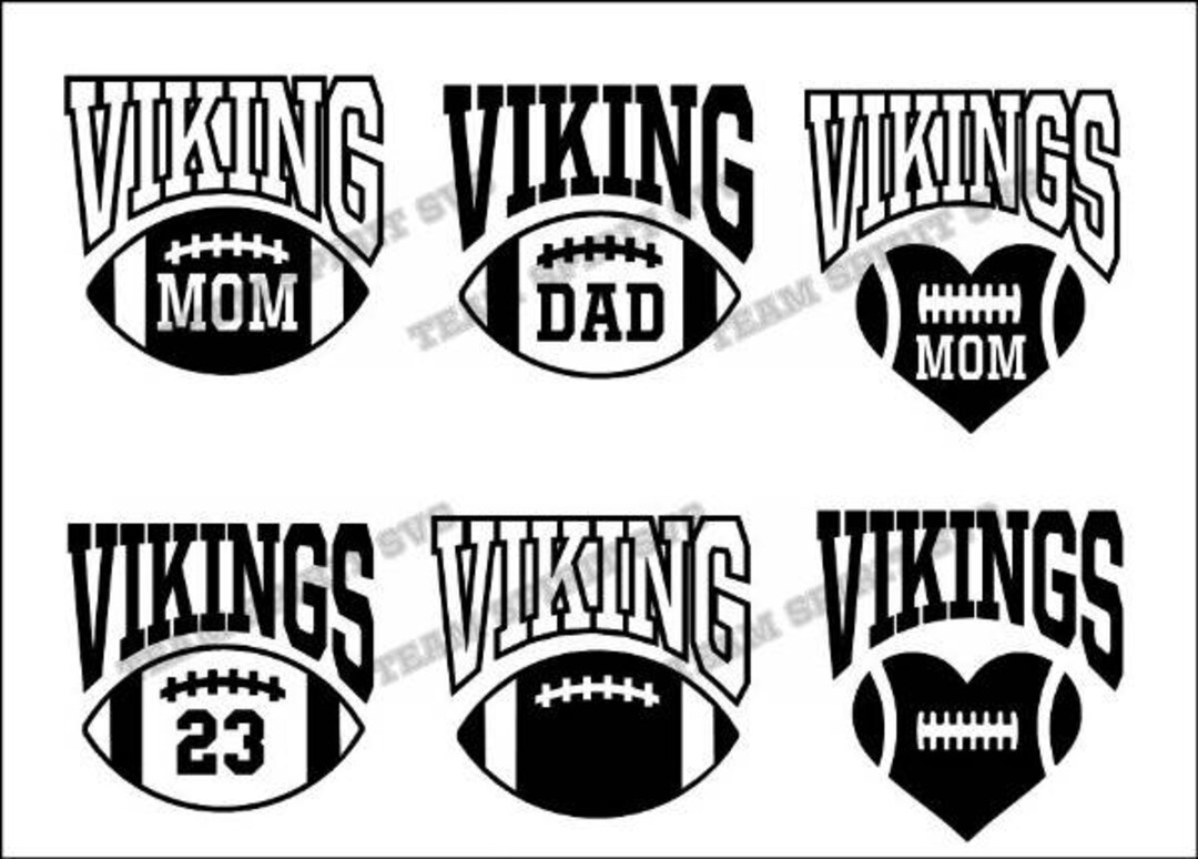 Vikings Big Football With Numbers Download File - Png, SVG, DXF, EPS ...