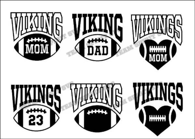 Vikings Big Football With Numbers Download File - Png, SVG, DXF, EPS ...