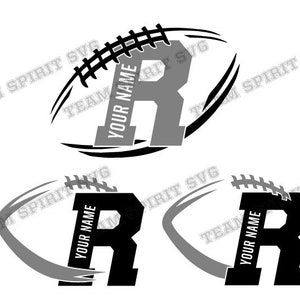 Football SVG Custom Your Football Team Download File Letter R With ...