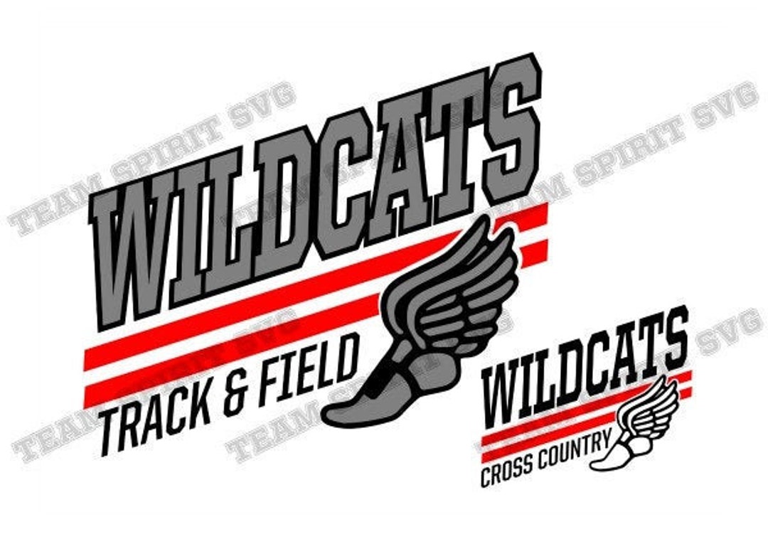 Wildcats Track and Field SVG Cross Country Track Shoe Download File Dxf ...