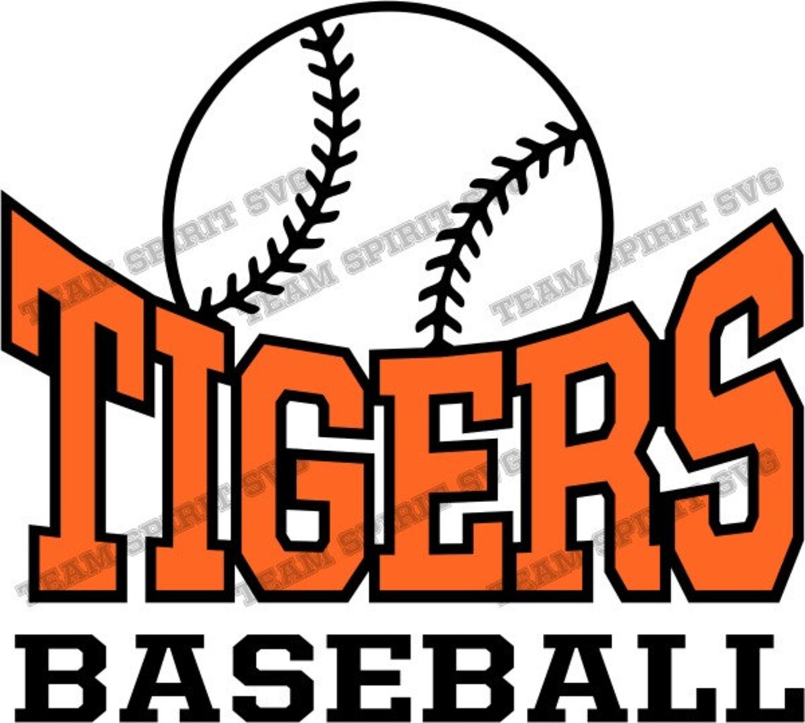 Tigers SVG Baseball Download Files - DXF, EPS, Silhouette Studio, Vinyl ...