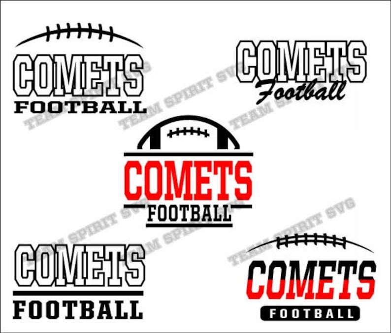 Comets Football Bundle Download Files - SVG, DXF, EPS, Silhouette ...