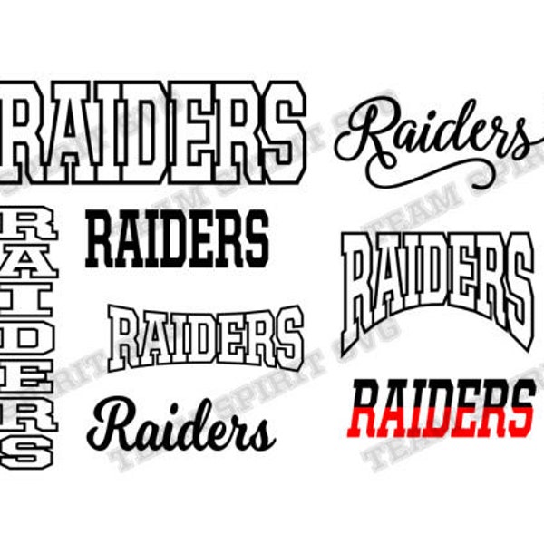 Raiders Svg - Etsy