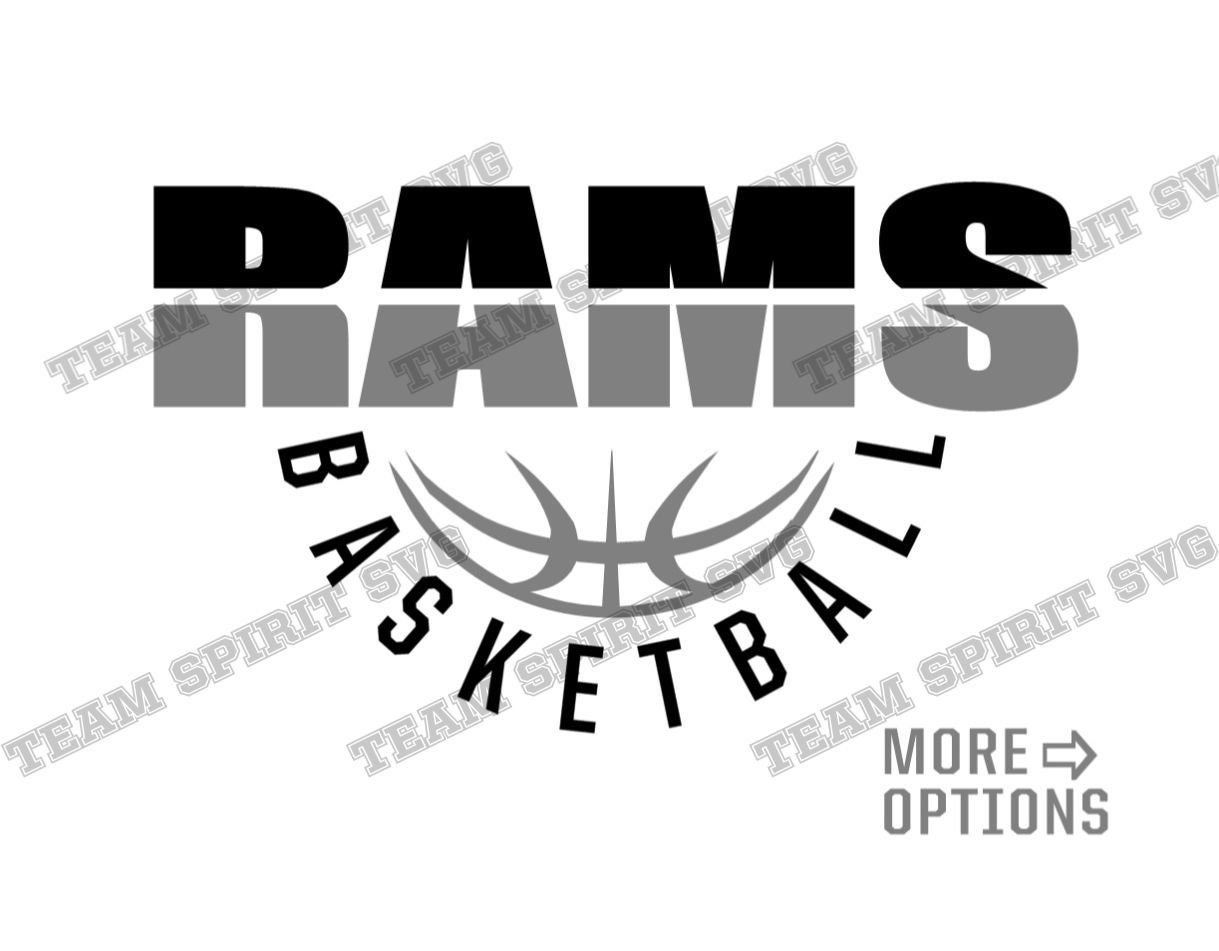 Rams Basketball SVG Basketball Team Shirt Design Download File DXF EPS ...