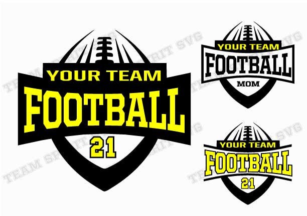 Football SVG Team Download Files Diy Football Shirt Design DXF EPS Svg ...