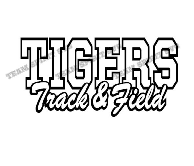 Tigers Track and Field Download Files - SVG, DXF, EPS, Silhouette ...