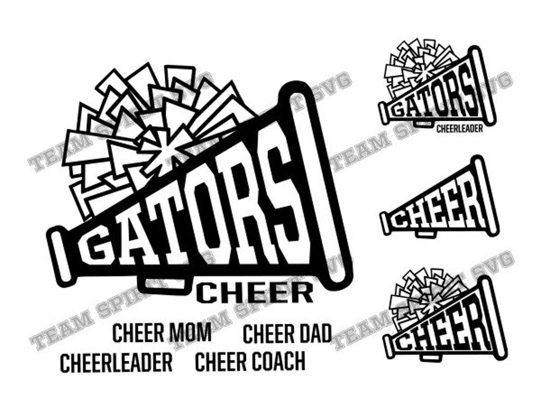 Gators Cheer Megaphone Download Files - Cheer Mom SVG, DXF, EPS ...