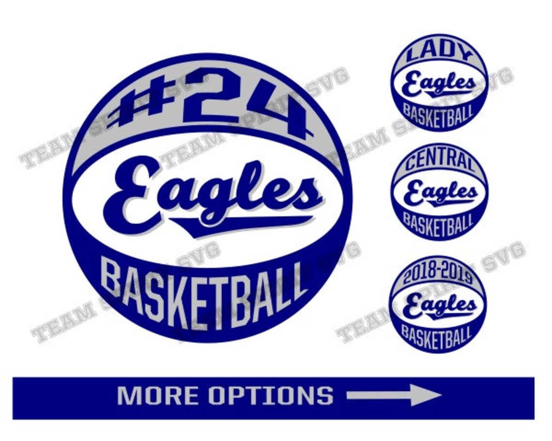 Basketball SVG Eagles Basketball Download Files DXF EPS - Etsy