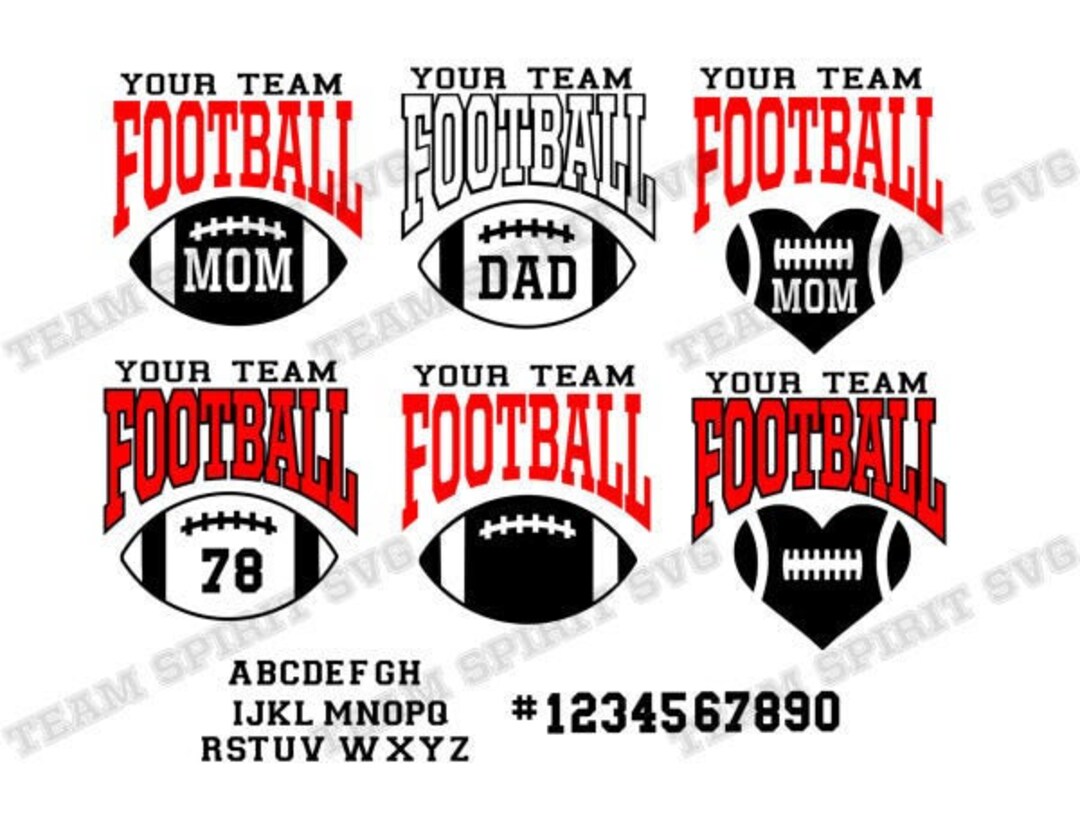 Football SVG Football Team Svg Download File Sports Quotes Png DXF EPS ...