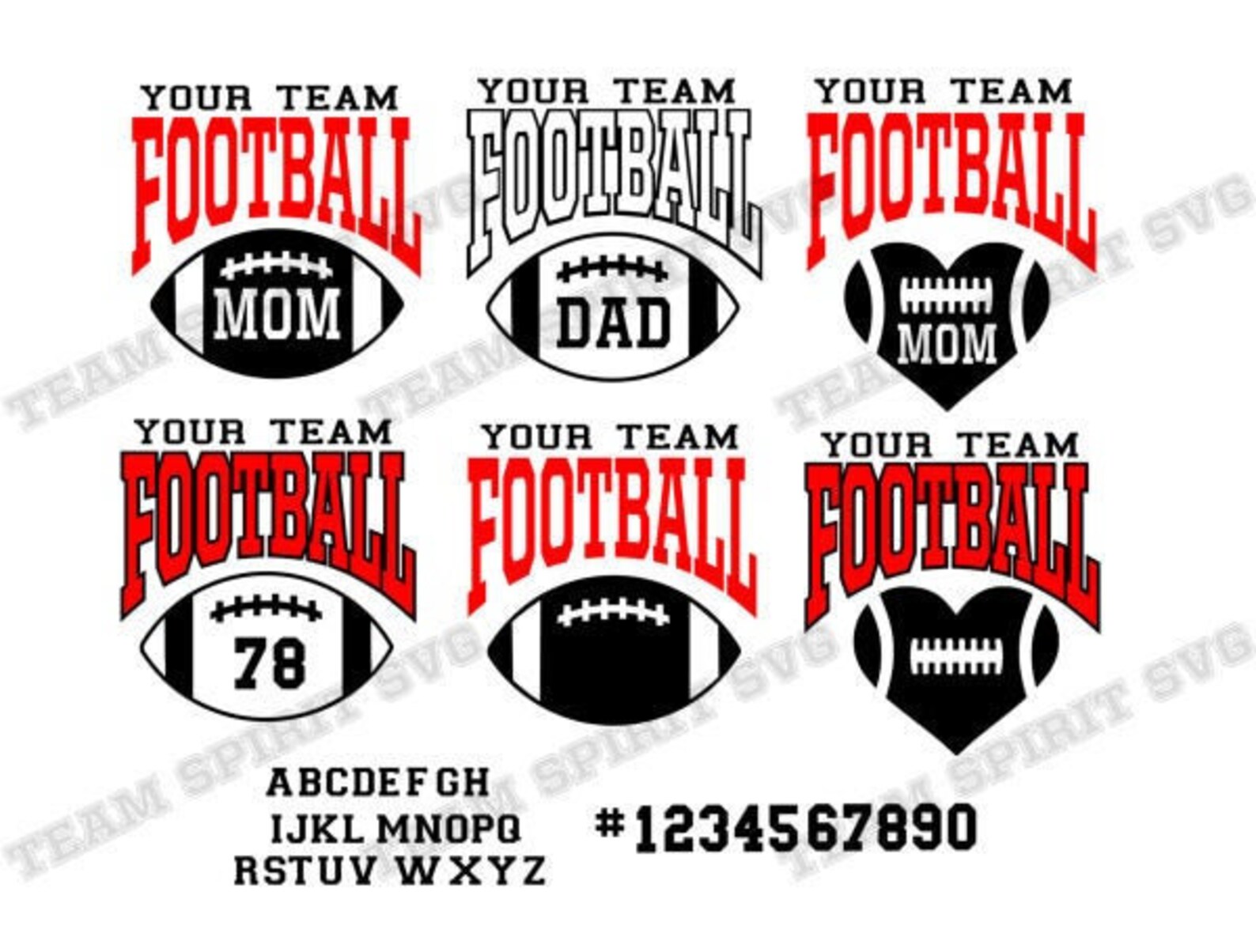 Football SVG Football Team Svg Download File Sports Quotes Png DXF EPS ...