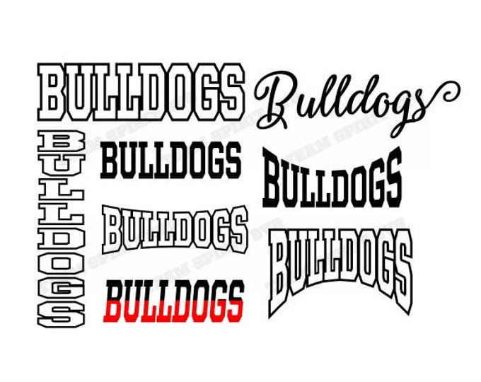 Bulldogs Mascot SVG, DXF, EPS, Png Silhouette Studio, Download File ...