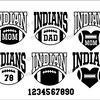 Indian Football SVG Football Bundle Download File DXF, EPS, Silhouette ...