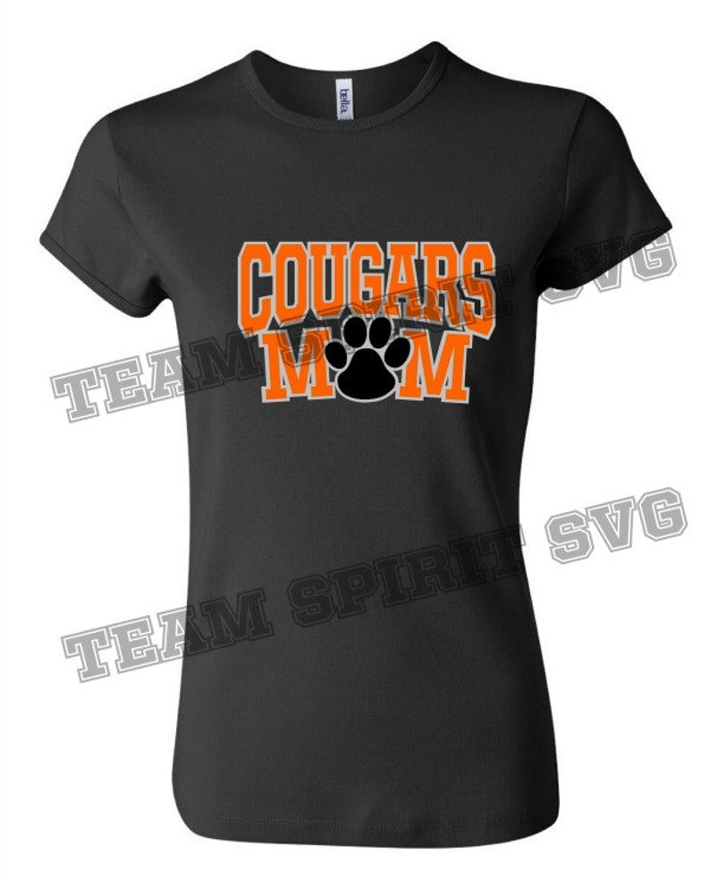 Cougars Mom With Paw Download Files - SVG, DXF, EPS, Silhouette Studio ...