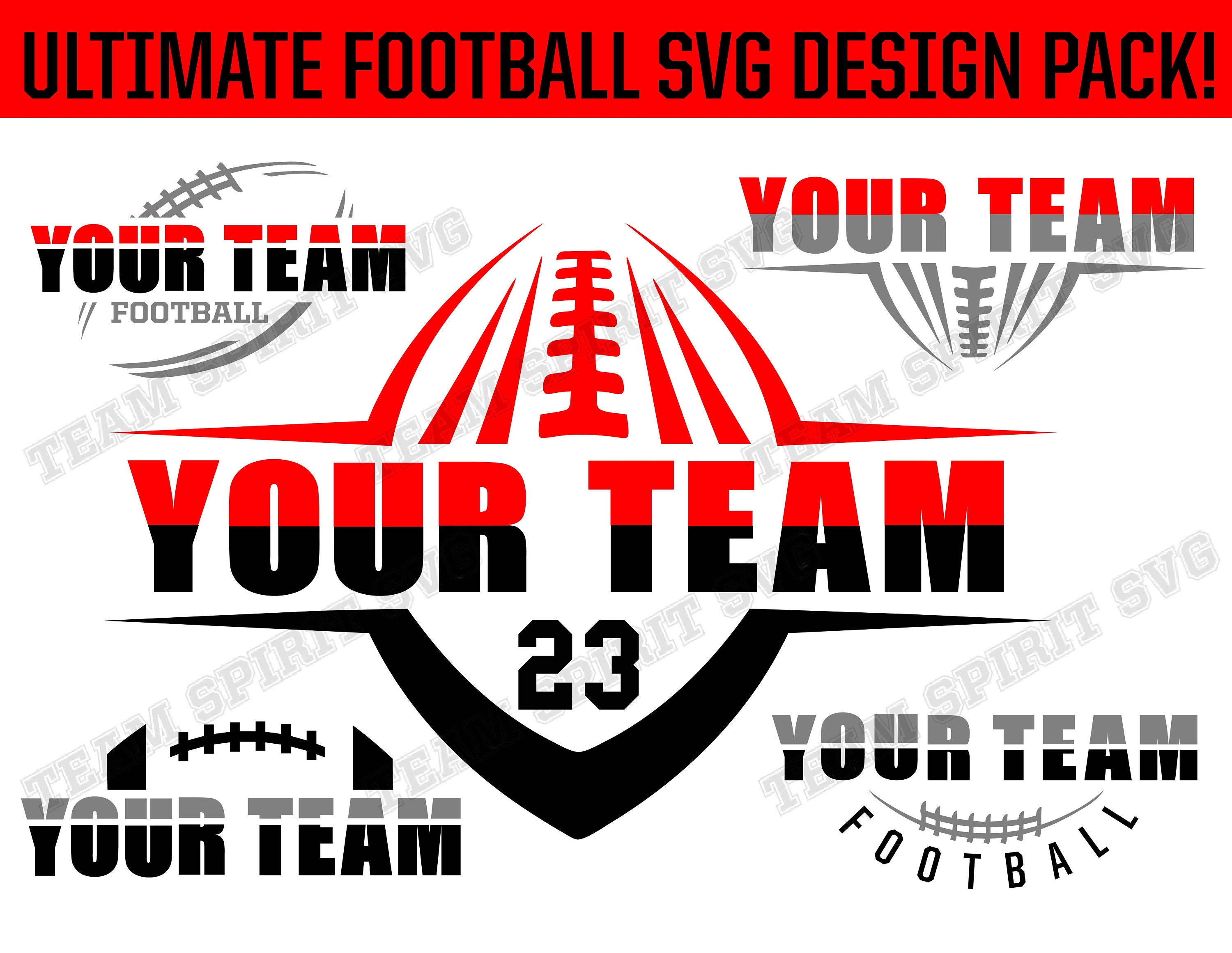 Football SVG Diy Football Team Shirt Design Pack Download File - Etsy