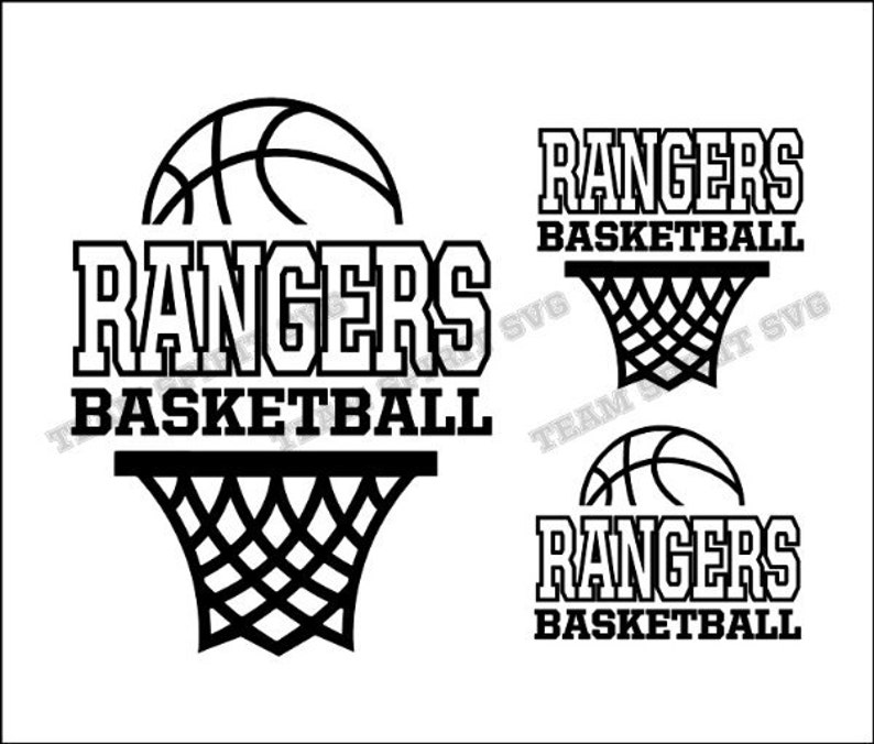 Rangers Basketball Net Download Files SVG DXF EPS | Etsy