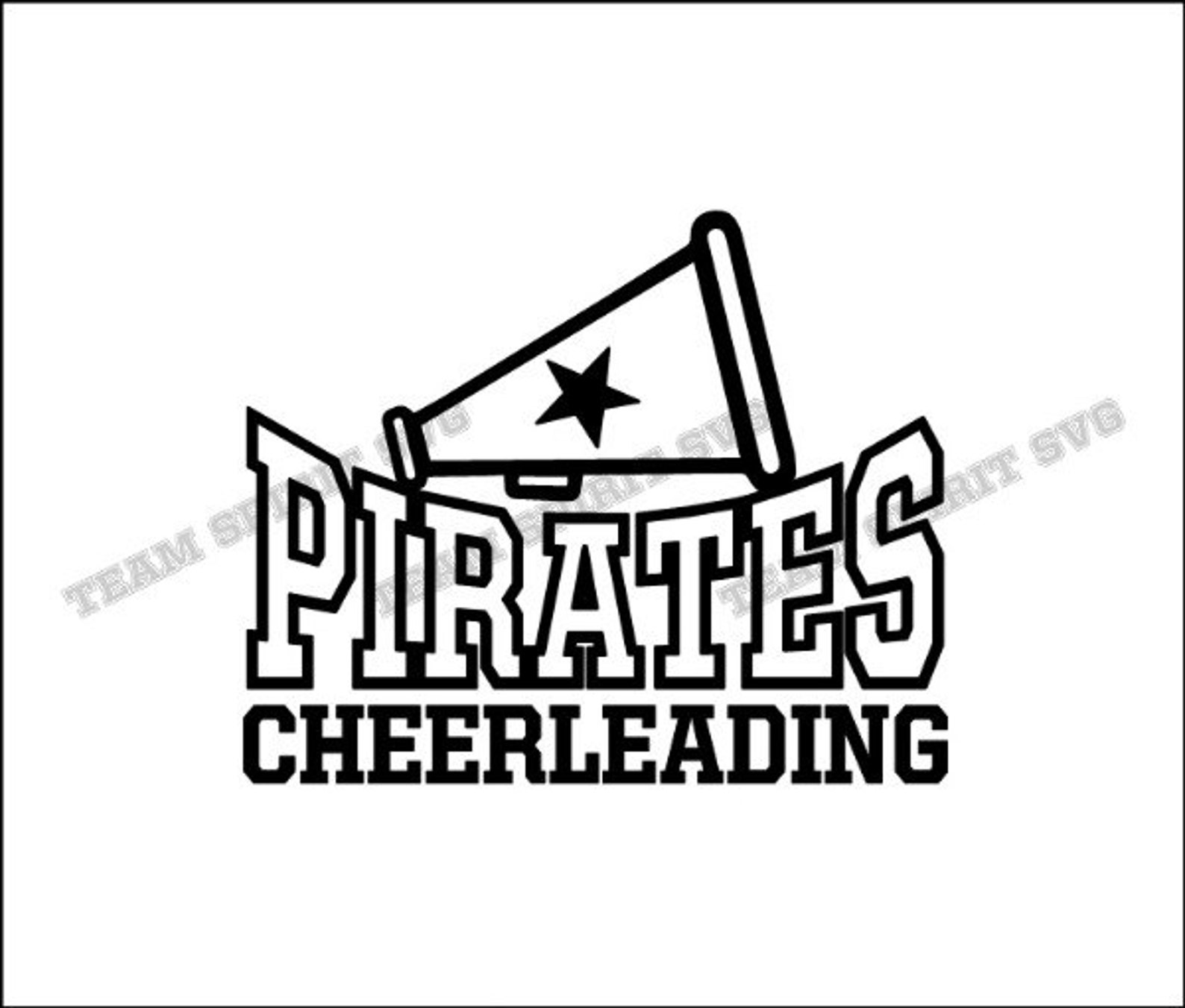Pirates Cheerleading Download Files - SVG, DXF, EPS, Silhouette Studio ...