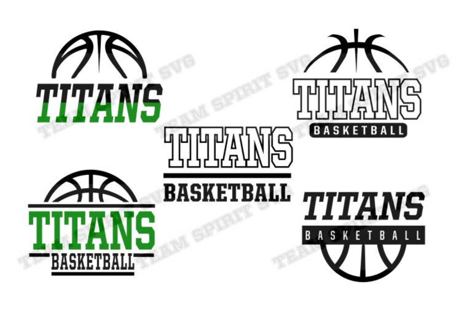 Titans Basketball Bundle Download Files - SVG, DXF, EPS, Silhouette ...