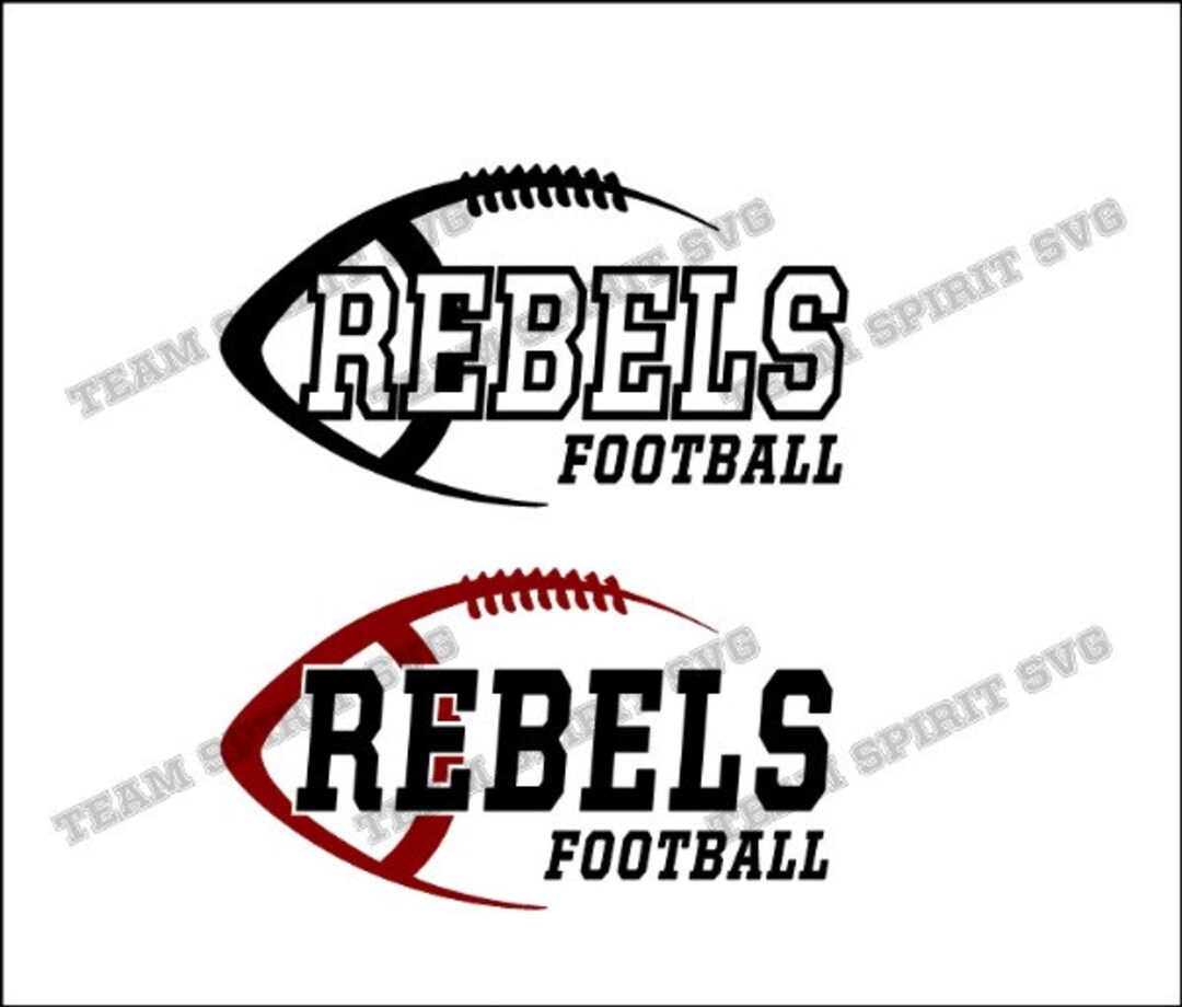 Rebels Side Football Download Files - SVG, DXF, EPS, Silhouette Studio ...