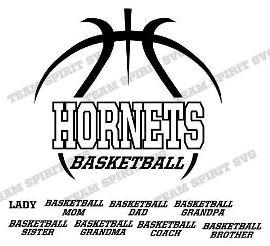 Hornets Basketball Outline SVG Download Files DXF, EPS, Silhouette ...