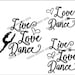 Live Love Dance Script Download Files - SVG, DXF, EPS, Silhouette ...