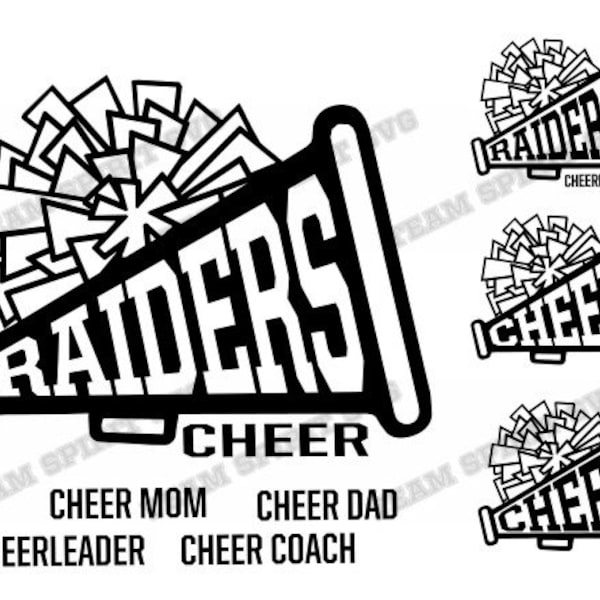 Raiders Cheer Megaphone Svg - Etsy