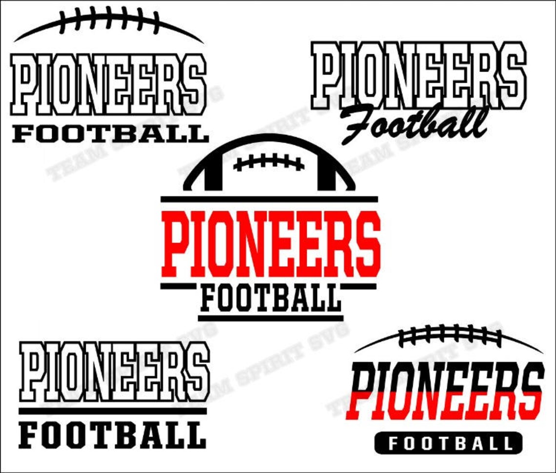 Pioneers Football Bundle Download Files SVG DXF EPS - Etsy