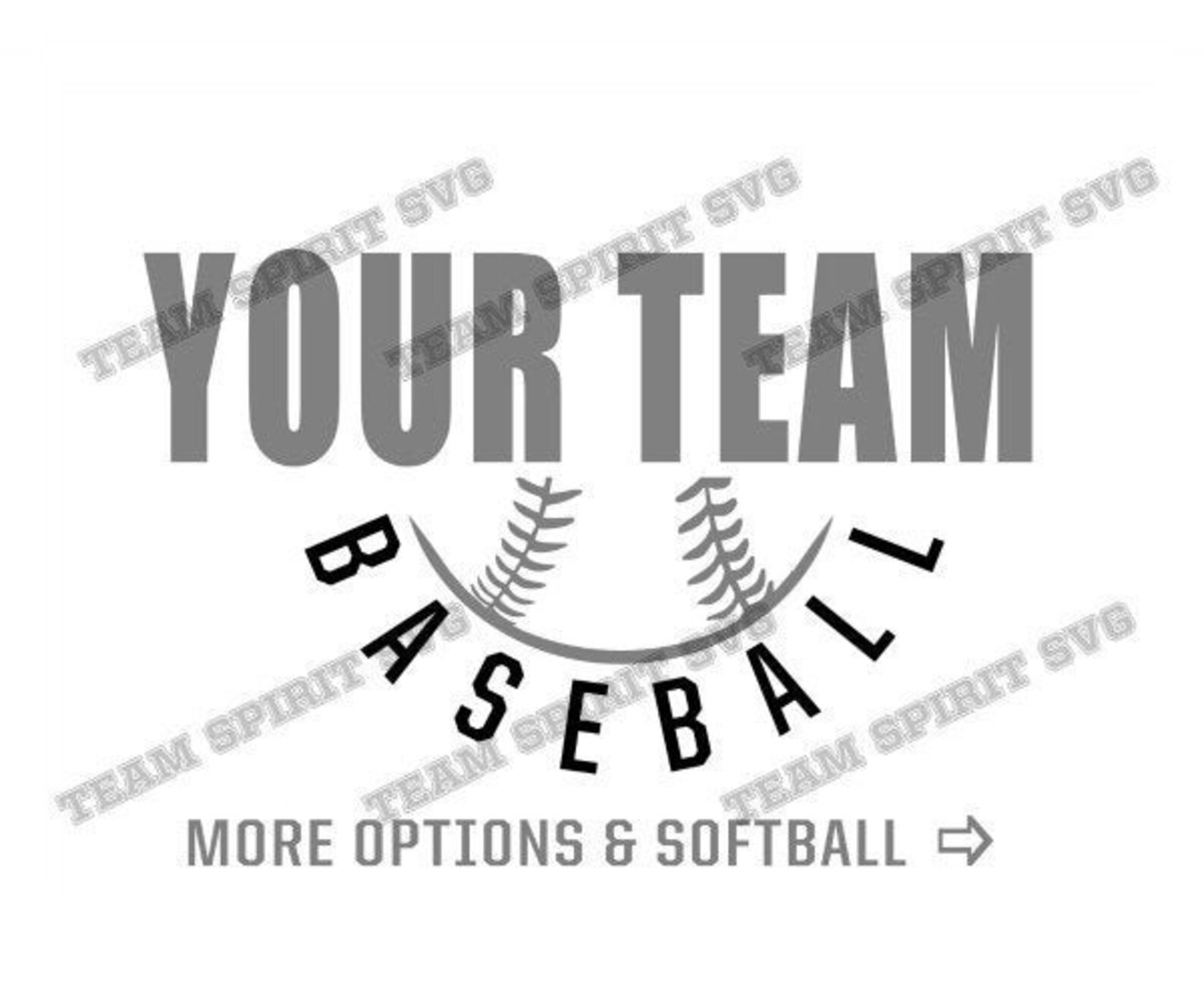 Baseball SVG Softball Team Svg Download File Dxf Eps Jpg Png - Etsy