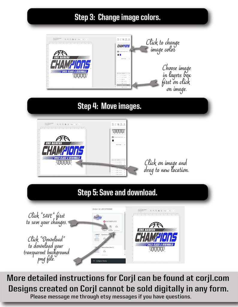 Editable Basketball Champions Sublimation Png Download - Etsy