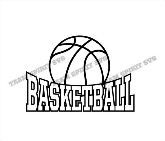 Basketball Word Download Files SVG DXF EPS Silhouette - Etsy