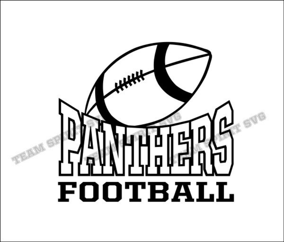 Panthers Football Download Files SVG DXF EPS Silhouette - Etsy