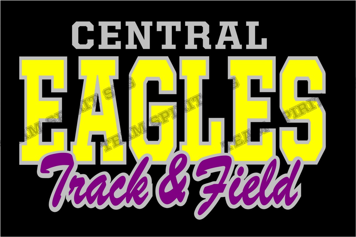 Eagles Track and Field Download File SVG DXF EPS - Etsy