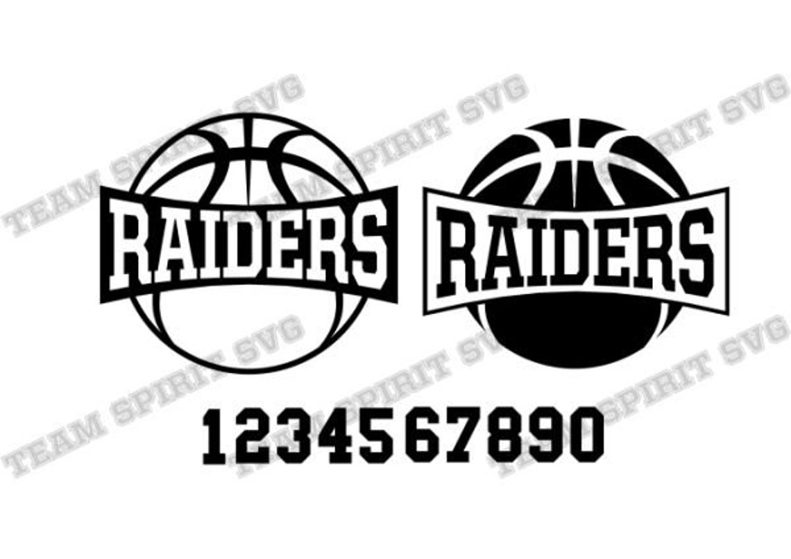 Raiders SVG Raiders Basketball With Numbers Download Files DXF, EPS ...